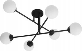 Led svítidlo Na omítku Stropní Závěsné svítidlo Lustr Koule 6x E27 Černá