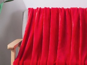 XPOSE® Mikroplyšová deka - červená 150x200 cm