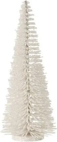 Bílý vánoční dekorativní stromek Glitter Tree – 5*5*15 cm