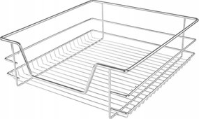 Jago Teleskopická zásuvka, 46 x 44 x 14 cm, chrom