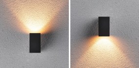 P 94710 LED venkovní nástěnné svítidlo Flame neláká hmyz IP44 hranaté 58x103mm 2200K 4W 230V 75° antracit kov - PAULMANN