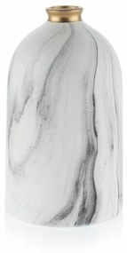 Váza Lilly Marbling 17 cm bílá