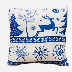 Polštář antialergický Christmas Modré 40x40cm TiaHome