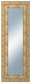DANTIK - Zarámované zrcadlo - rozměr s rámem cca 50x140 cm z lišty KŘÍDLO zdobné zlaté (2890)