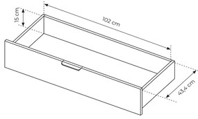 TALLY a | šatní skříň 220 | se zrcadly | 220 cm | artisan/antracit