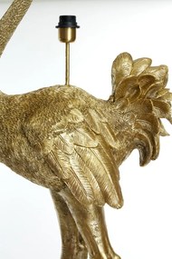 Bronzová antik stojací lampa pštros Ostrich bronze - 62*50*146 cm / E27