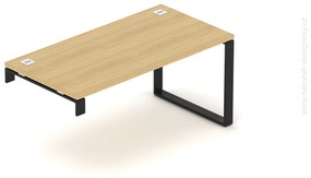 Kancelářský opěrný stůl EPIC, 120/140/160/180cm, kovová podnož O