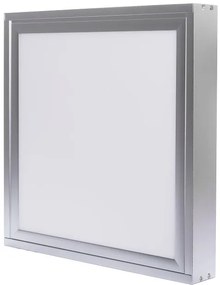 LED Solution Stříbrný přisazený LED panel s rámečkem 300 x 300mm 18W Premium Barva světla: Teplá bílá 191068_191019
