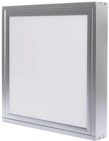 LED Solution Stříbrný přisazený LED panel s rámečkem 300 x 300mm 18W Premium Denní bílá 191069_191019