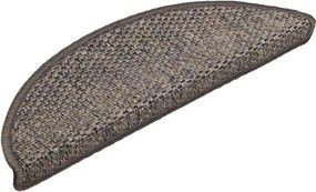Samolepicí nášlapy na schody sisal 15 ks 56x17x3 cm šedo-béžové 326860