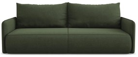 Zelená rozkládací/s úložným prostorem pohovka 216 cm Nanea – Makamii