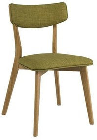 Jídelní židle Karl, zelená / dub