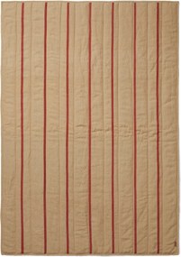Pikniková deka Grand s pruhy 120 x 170 cm hnědo-červený