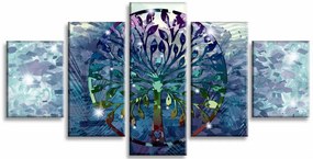 Obraz Abstraktní strom Blue Velikost (šířka x výška): 150x80 cm