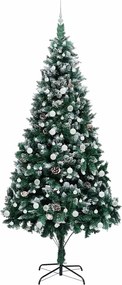 Umělý vánoční stromeček Zelená 240 cm PVC, ocel a plast 3396285