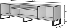 ADRK Furniture Femur 200 Stojací TV stolek ADRK-RTV-FEM-200-A
