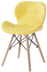 Jídelní židle BOSSE žlutá