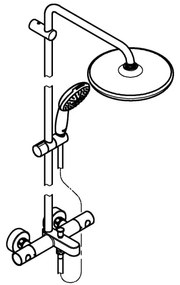 GROHE 269882431 - Sprchový systém VITALIO START SYSTEM 250 390 mm černá