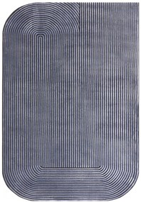 Tribeca Design Kusový koberec Zoom Shape Black Navy Rozměry: 160x230 cm