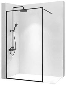 Bezrámová sprchová zástěna REA BLER 110 cm, černá
