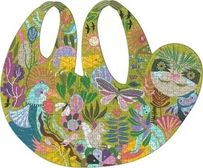 DJECO Obrysové puzzle Lenochod / 500 dílků / 46x55 cm