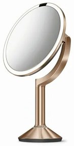 Simplehuman Kosmetické LED zrcátko Sensor TRIO, zvětšení 1x/5x/10, rose gold