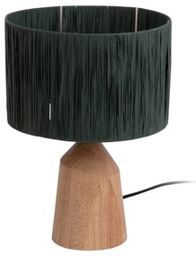 Černá stolní lampa se stínidlem z papírového výpletu (výška 35,5 cm) Sheer Trapeze – Leitmotiv