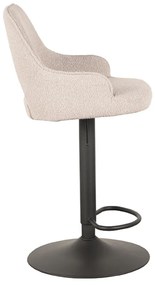 LABEL51 barová židle FER krémové bouclé CM-55.014