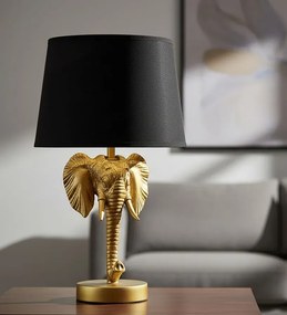 Stolní lampa Elephant 43 cm černo-zlatá