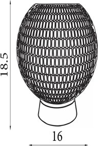 Searchlight EU67008PB - LED Stolní lampa MILA LED/0,6W/3xAAA zelená