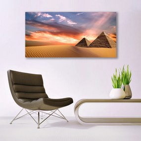akrylový obraz Poušť Pyramidy 120x60 cm