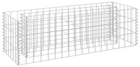 Gabionový vyvýšený záhon pozinkovaná ocel 90 x 30 x 30 cm 145629
