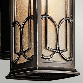 Rustikální venkovní nástěnná lucerna Elstead Franceasi 37 cm starý bronz
