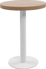 vidaXL Bistro stolek světle hnědý 60 cm MDF [286421] Barva: světle hnědá a černá
