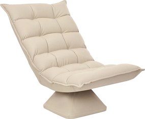 HOMCOM Křeslo na podlaze s nastavovací opěrkou, otáčecí meditační křeslo se základem, lenoška, polstrované sklopné křeslo do kanceláře, obývacího poko
