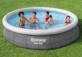 BESTWAY Fast Set Rattan Bazén 366 x 76 cm, bez filtrace 57443