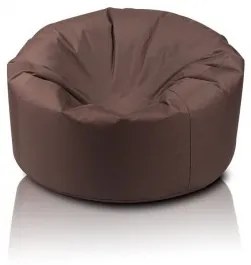 Ecopuf Sedací vak ECOPUF - MINI ISLAND polyester NC15 - Tmavě hnědá