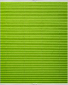 Lichtblick Plissee Klemmfix, bez vrtání, napnuté, od 45 x 130 cm (zelená, 95 x 130 cm)