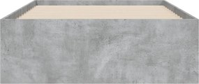 Rám postele se zásuvkami betonově šedý 90 x 190 cm kompozit 3207325