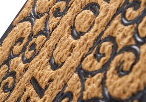 Hanse Home, Rohožka Mix Mats Cocos 105557 - na ven i na doma, 45x75 půlkruh, hnědá, chodba / předsíň