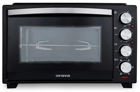 Orava Elektra-C38 elektrická trouba s dvouplotýnkovým sklokeramickým vařičem, 38 l