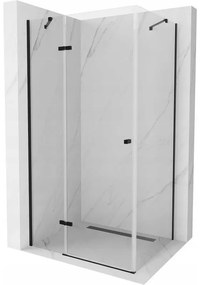 Mexen Roma sprchový kout s otočnými dveřmi 110 x 70 cm, Průhledné, Černá - 854-110-070-70-00