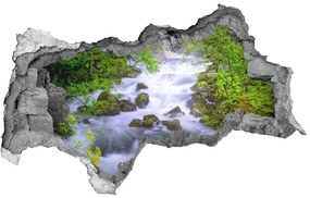 Wallmuralia Nálepka fototapeta 3D výhled Horská řeka 95x73 cm