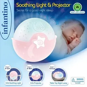 INFANTINO Projektor 2v1 růžový / Hračka / pro nejmenší