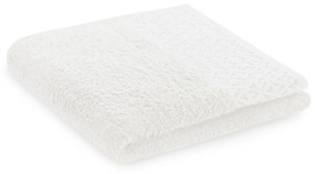 Bavlněný ručník osuška se stříbrným zdobením Bílá MIDAL