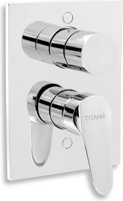 Novaservis Titania Iris New - Vanová baterie pod omítku s přepínačem, chrom, 94450R,0