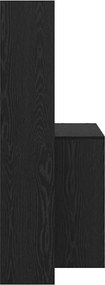 Stůl s policí Černý dub 138,5 x 55 x 143 cm Kompozitní dřevo 3337250