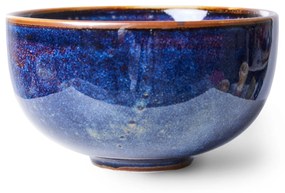 HK living Keramická miska Rustic Blue 260 ml, modrá barva, keramika