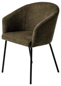 Designová jídelní židle Paulina olivová zelená