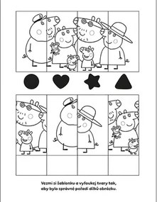 JIRI MODELS Omalovánky s foukacími fixy Prasátko Peppa / 16 stran / 3